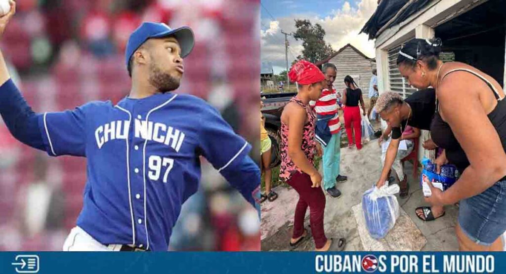 Raidel Martínez viajó a Pinar del Río para ayudar a su comunidad